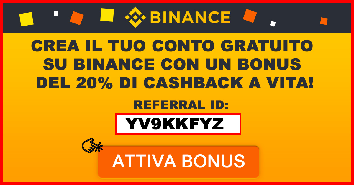20% Binance Bonus Dicembre 2023