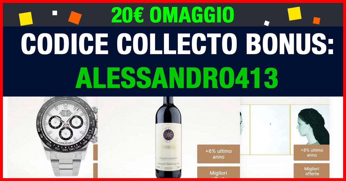 Collecto Codice Amico - 20€ Bonus Benvenuto