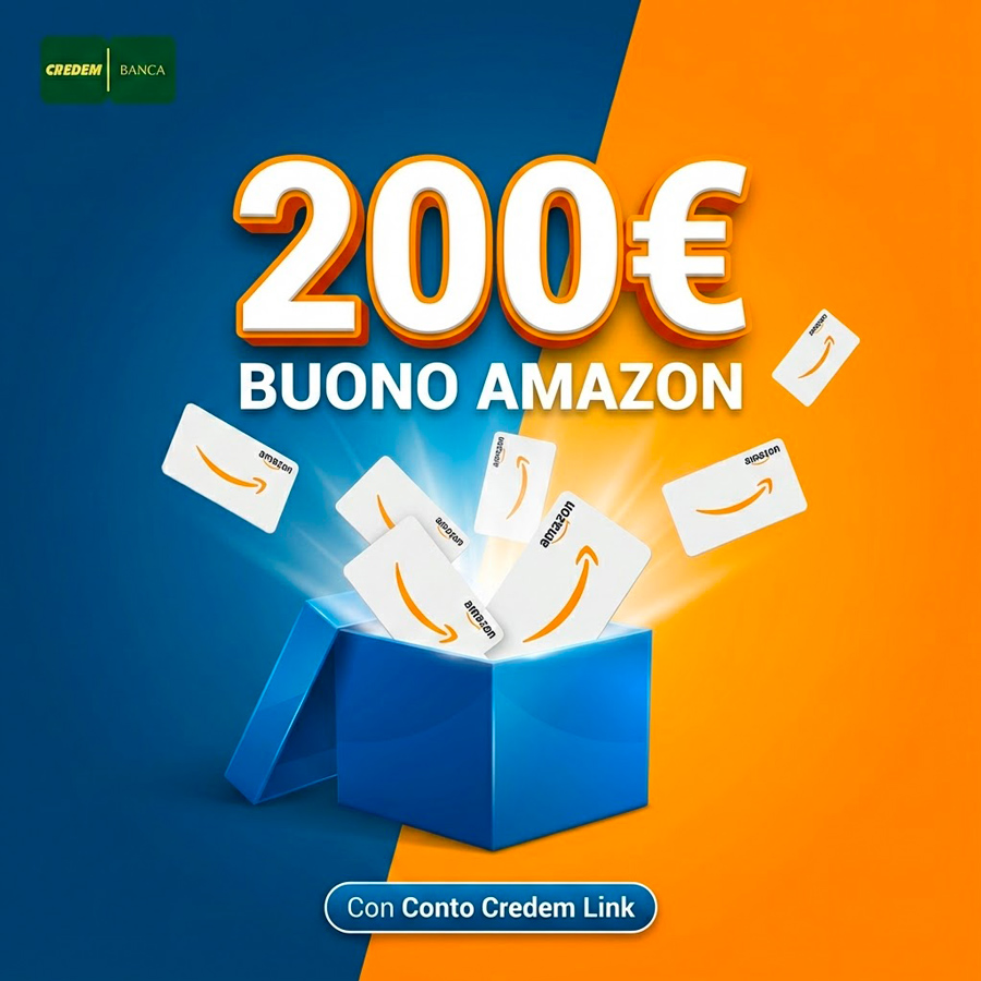 Credem Buono Amazon: Codice Promo 200€